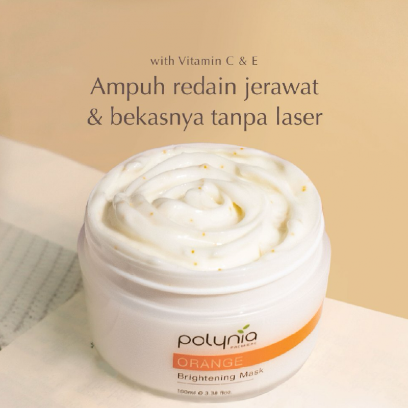 PROMO Polynia Orange Brightening Mask FREE ONGKIR