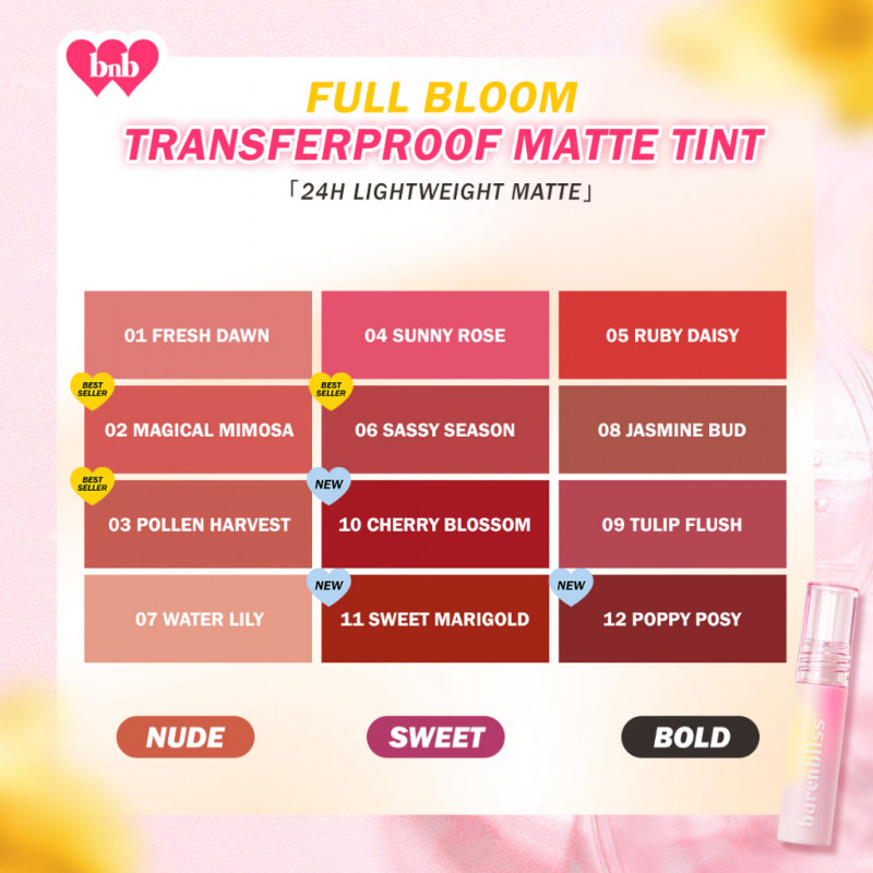 PROMO Barenbliss Full Bloom Transferproof Matte Tint FREE ONGKIR
