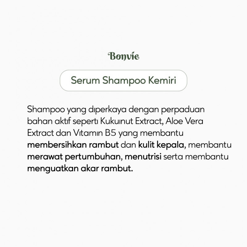 PROMO Bonvie Serum Shampoo Kemiri FREE ONGKIR