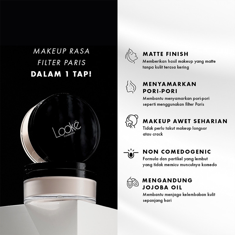 Jual Looke Holy Smooth & Blur Loose Powder - SALE Termurah Februari ...
