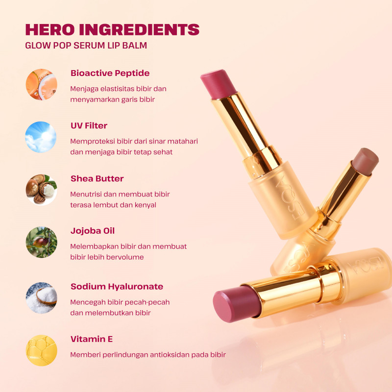 PROMO Esqa Glow Pop Serum Lip Balm FREE ONGKIR