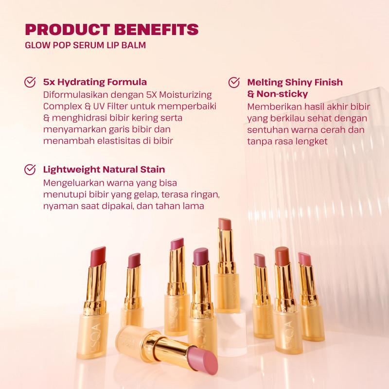 PROMO Esqa Glow Pop Serum Lip Balm FREE ONGKIR