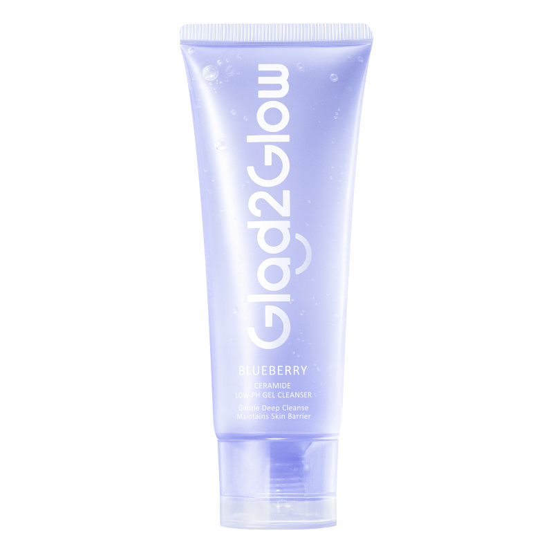 PROMO Glad2glow Blueberry Ceramide Low Ph Gel Cleanser FREE ONGKIR