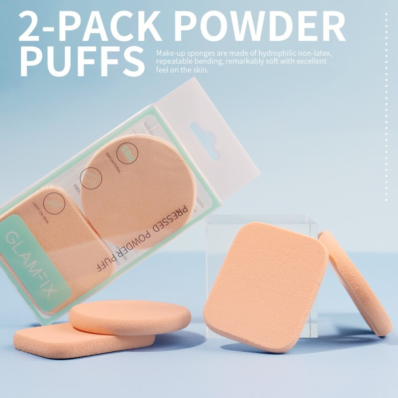 PROMO Glamfix PRESSED POWDER PUFF 2 FREE ONGKIR