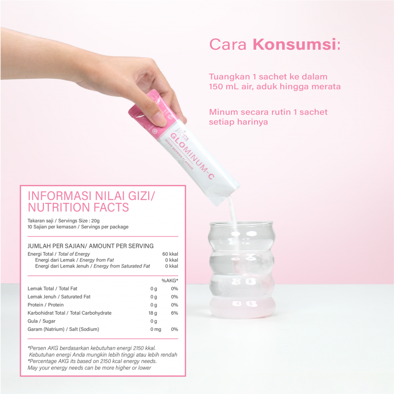 PROMO Jiera Glominum - C Drink FREE ONGKIR