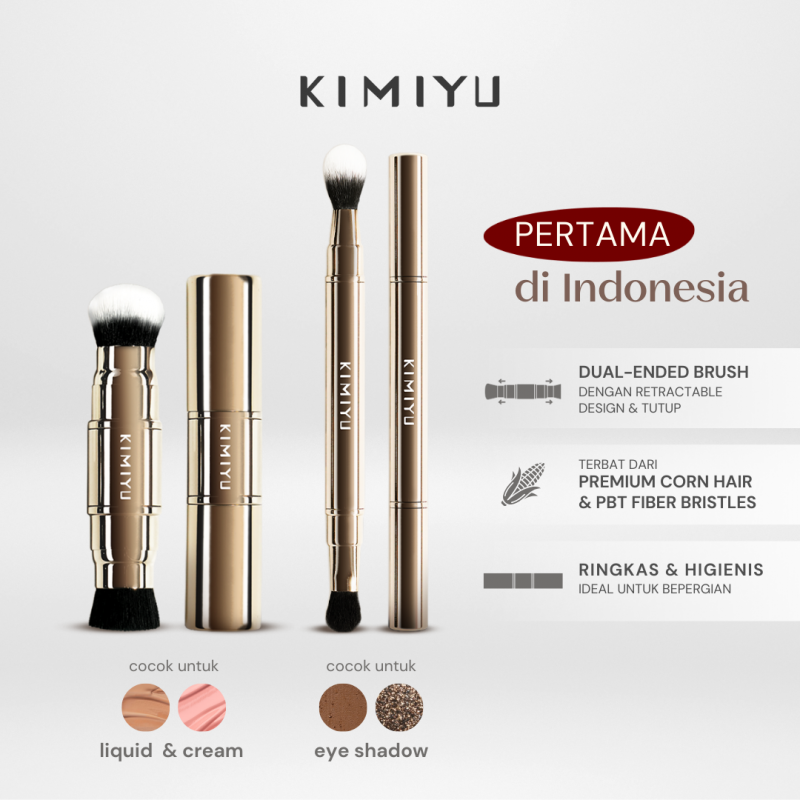 PROMO Kimiyu Signature Retractable Brush with Cap (tutup) FREE ONGKIR