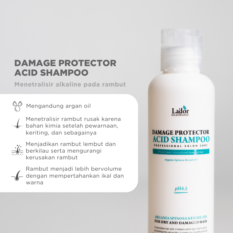 Jual Lador Damage Protector Acid Shampoo Termurah Januari 2025 | Beautyhaul