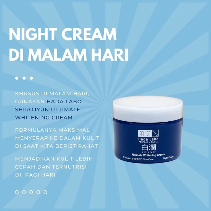 PROMO Hada Labo Shirojyun Ultimate Whitening Cream 40gr FREE ONGKIR