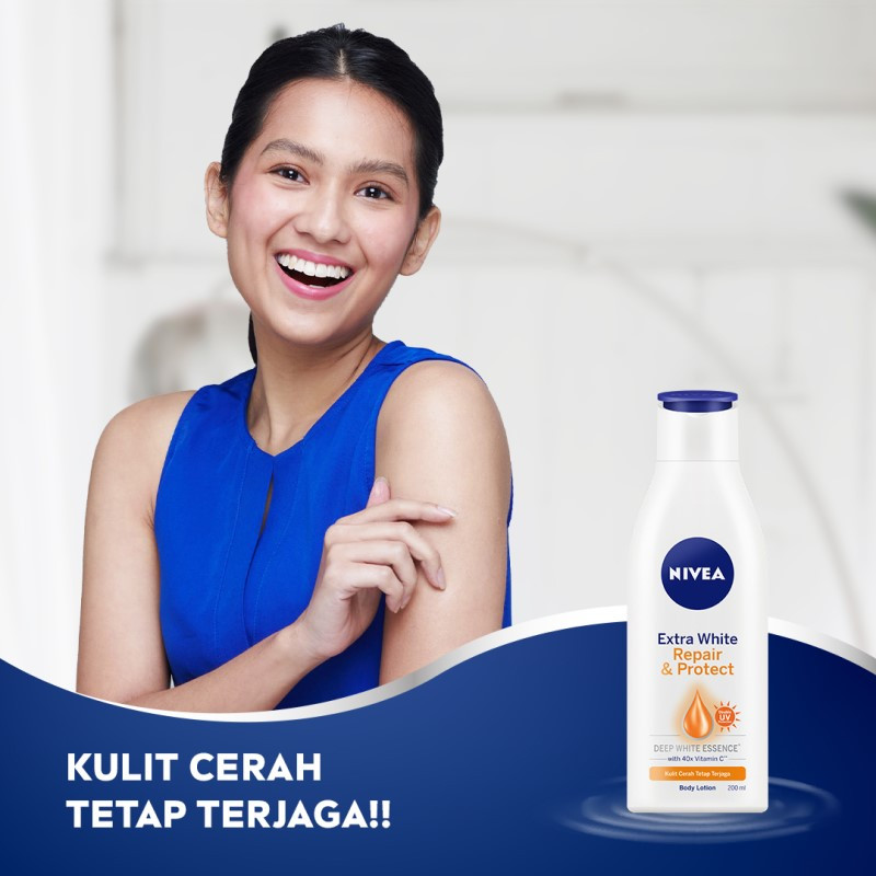 PROMO Nivea Body Lotion Extra White White Repair and Protect SPF15 FREE ...
