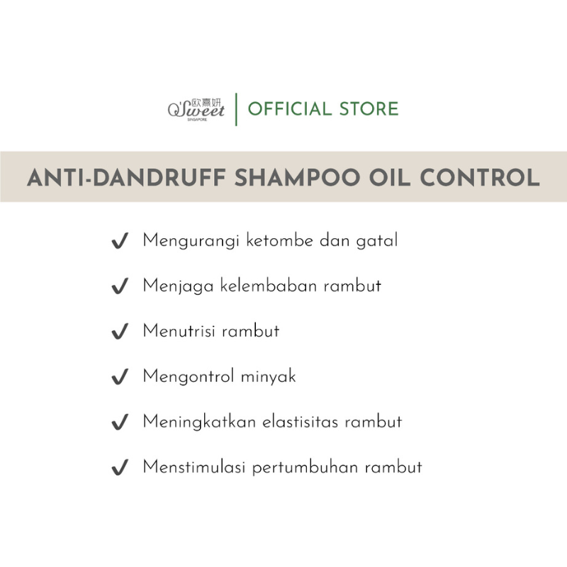 PROMO O'sweet Singapore Anti-Dandruff & Oil Control Shampoo FREE ONGKIR