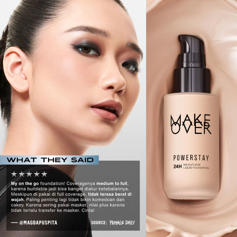 PROMO Make Over Powerstay Weightless Liquid Foundation 40 ml FREE ONGKIR