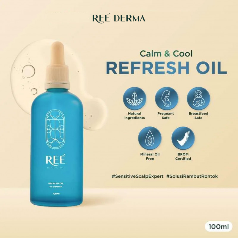 PROMO Ree Derma Calm & Cool Refresh Hair Oil FREE ONGKIR