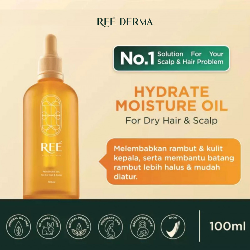 PROMO Ree Derma Hydrate Moisture Hair Oil FREE ONGKIR