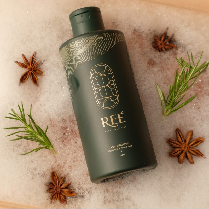 PROMO Ree Derma Cinnamon & Amino Acid Mild Shampoo FREE ONGKIR