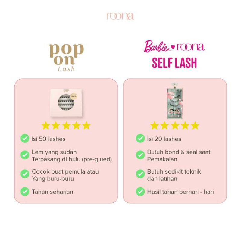 PROMO Roona Pop On Lash FREE ONGKIR