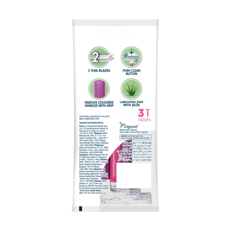 PROMO Schick Exacta 2 Sensitive Women 2 + 1 Pink FREE ONGKIR