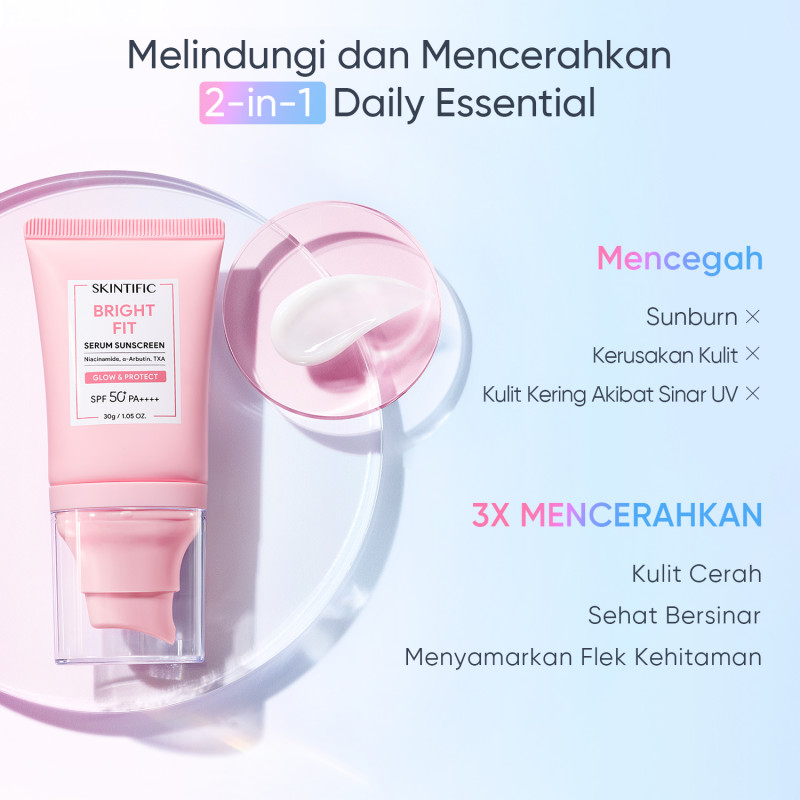 Promo Bright Fit Serum Sunscreen SPF50+ PA ++++ FREE ONGKIR