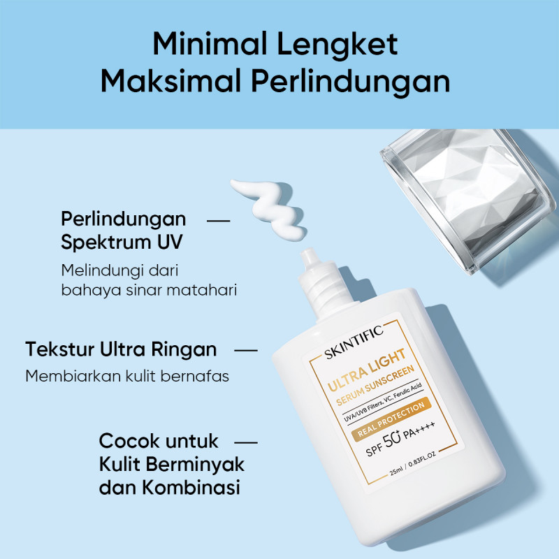PROMO Skintific Ultra Light Serum Sunscreen FREE ONGKIR