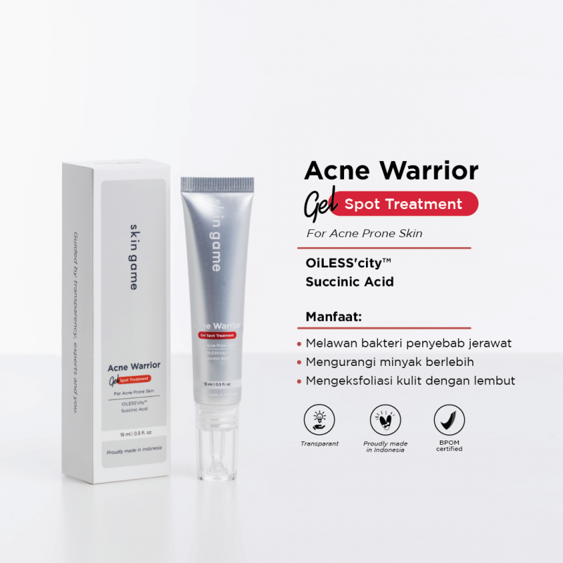 PROMO Skin Game Acne Warrior Gel 15ml FREE ONGKIR