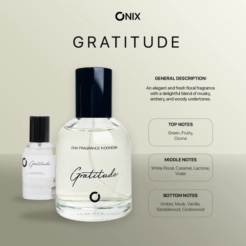 PROMO Onix GRATITUDE EAU DE PARFUME 50ML FREE ONGKIR