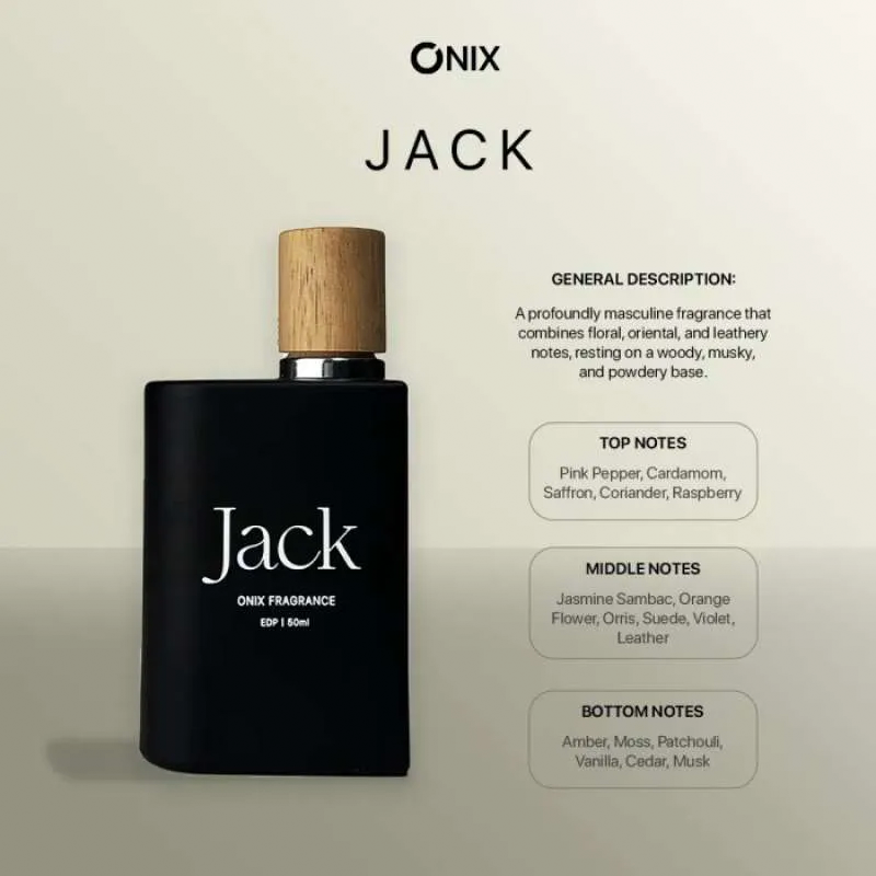 PROMO Onix JACK EAU DE PARFUME 50ML FREE ONGKIR