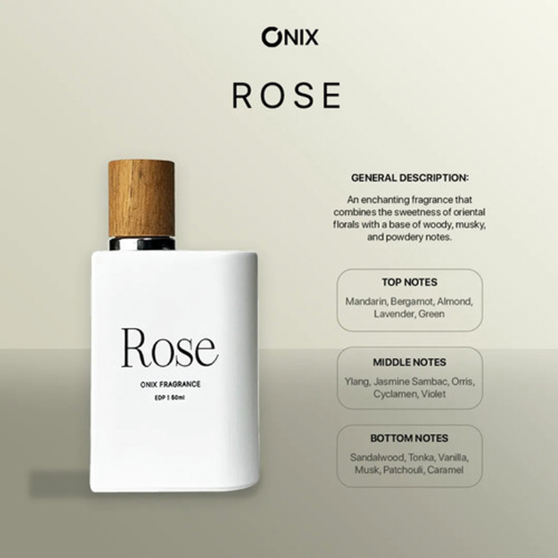 PROMO Onix ROSE EAU DE PARFUME 50ML FREE ONGKIR