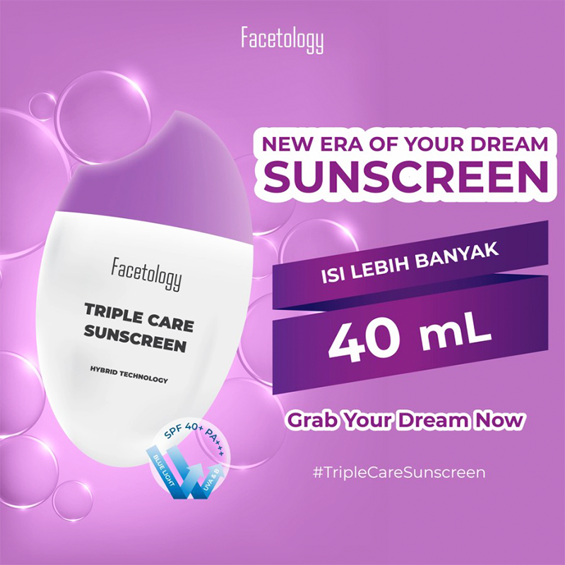 PROMO Facetology Triple Care Sunscreen FREE ONGKIR