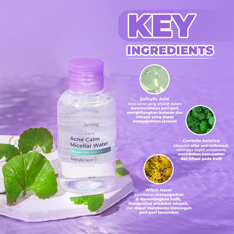 PROMO Facetology Triple Care Acne Calm Micellar Water FREE ONGKIR