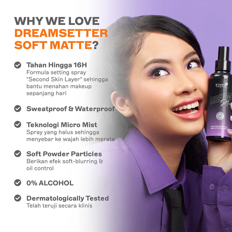 Jual Studio Tropik DreamSetter: Pollution Protection Make-up Setting ...