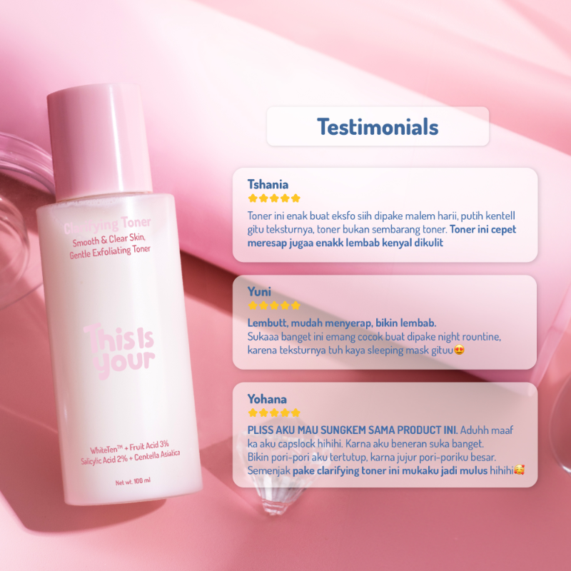 Promo Clarifying Toner FREE ONGKIR