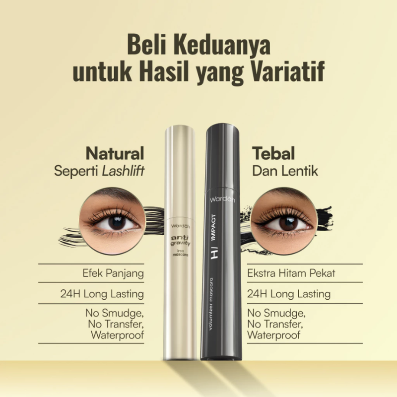 PROMO Wardah Hi-Impact Volumizer Mascara 6.5 g FREE ONGKIR