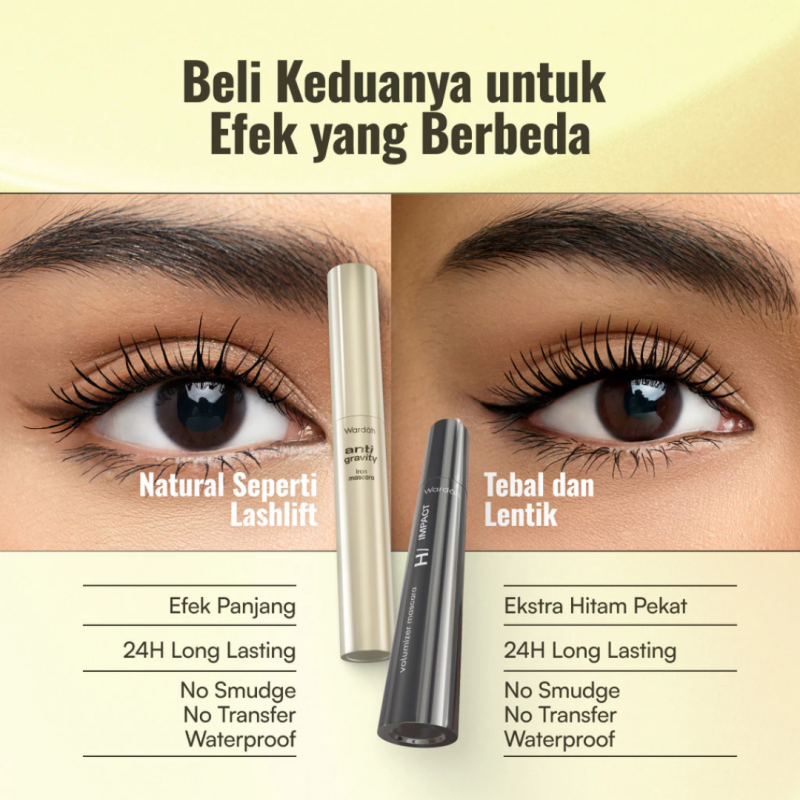 PROMO Wardah Hi-Impact Volumizer Mascara 6.5 g FREE ONGKIR