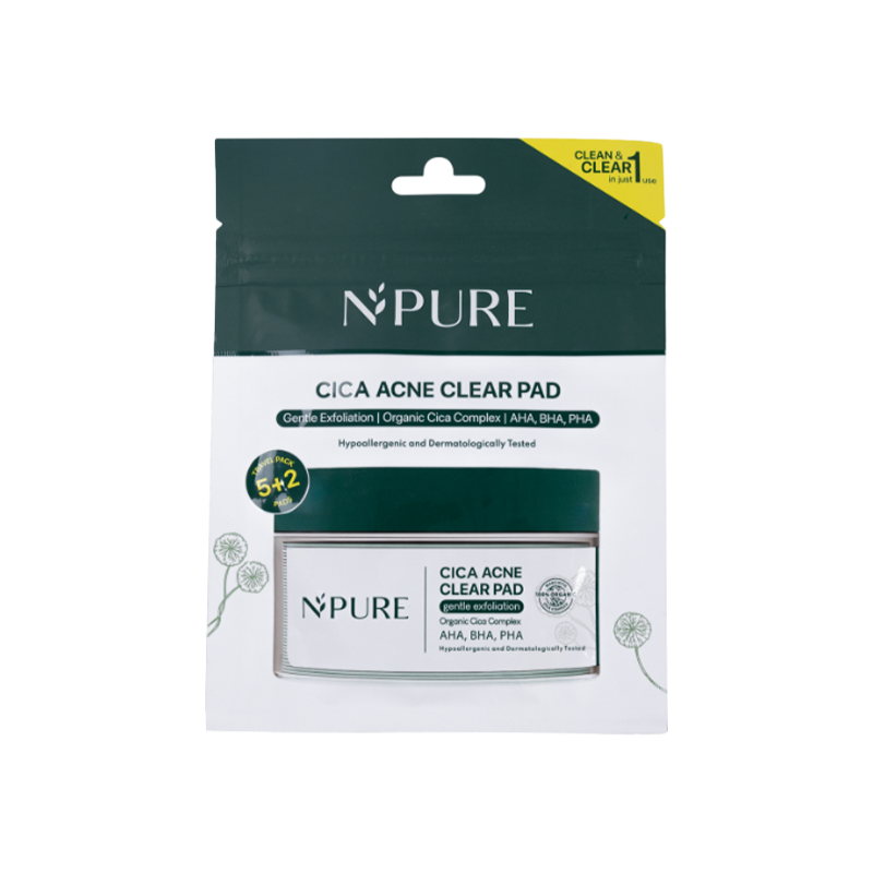 PROMO Npure Cica Acne Clear Pad Ziplock FREE ONGKIR