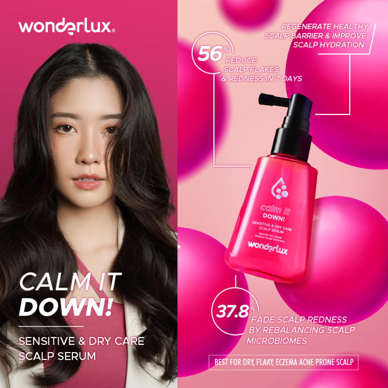 PROMO Wonderlux Calm it Down! Sensitive & Dry Care Scalp Serum FREE ONGKIR