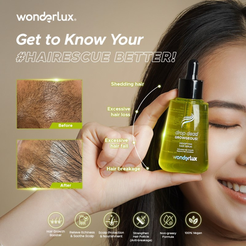 PROMO Wonderlux Drop Dead Growgeous! Densifying Hair Scalp Serum FREE ...