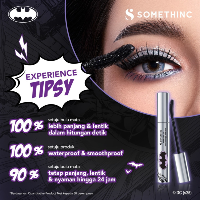 PROMO Somethinc Tipsy Lashlift Lengthening Mascara - Batman Limited ...