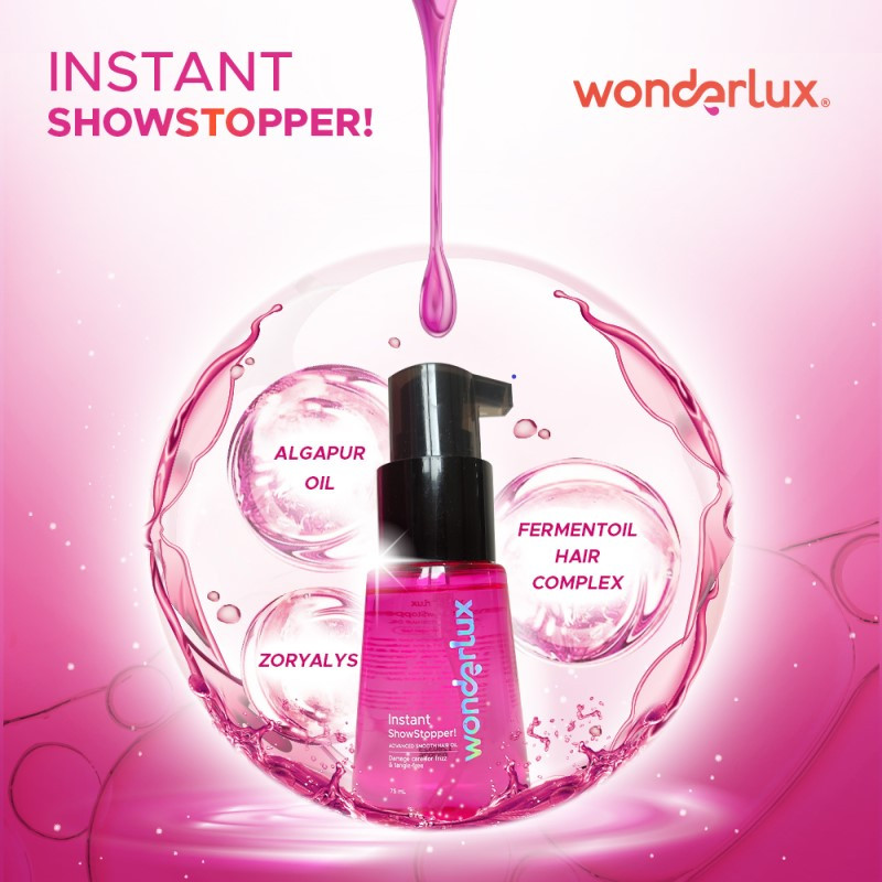 PROMO Wonderlux Instant Showstopper! Hair Perfecting Oil (For Frizzy ...