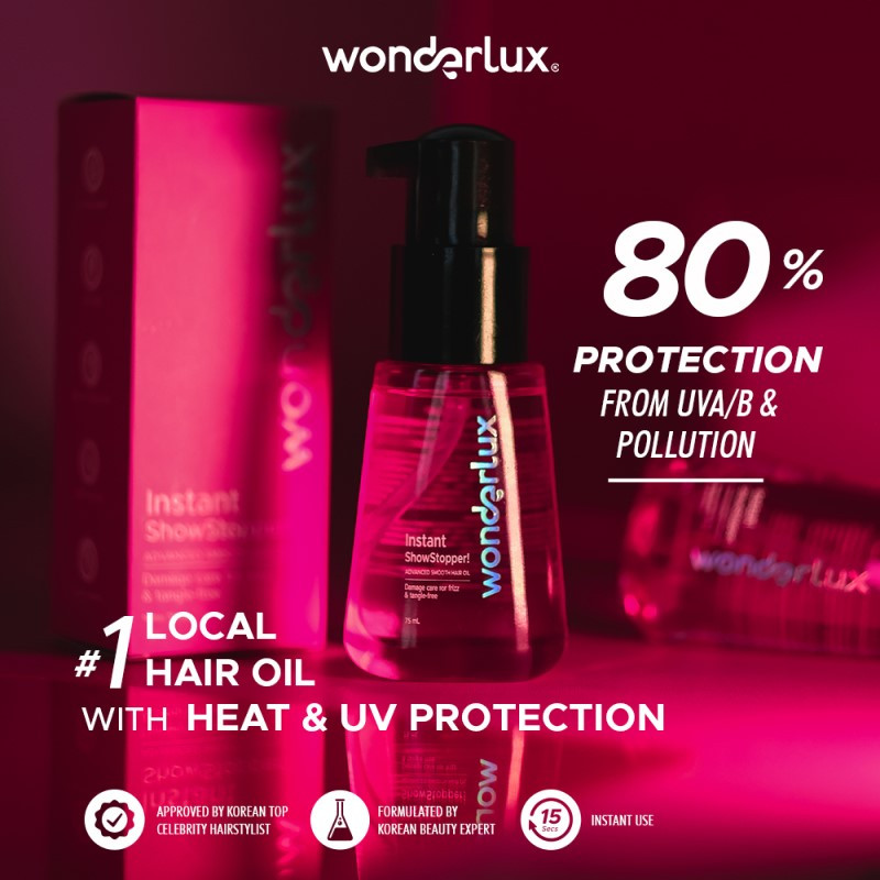 PROMO Wonderlux Instant Showstopper! Hair Perfecting Oil (For Frizzy ...