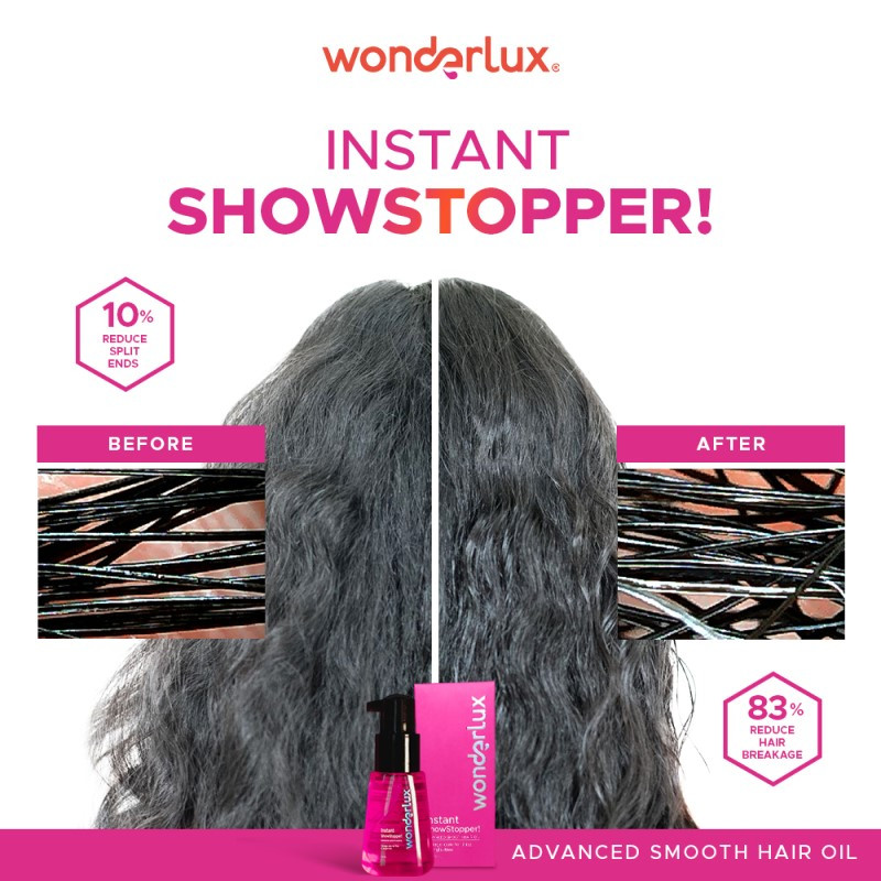 PROMO Wonderlux Instant Showstopper! Hair Perfecting Oil (For Frizzy ...