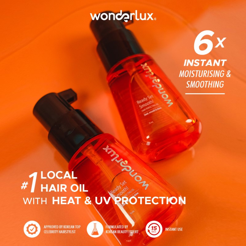PROMO Wonderlux Ready Set Smooth! Hair Perfecting Oil (For Normal Hair ...